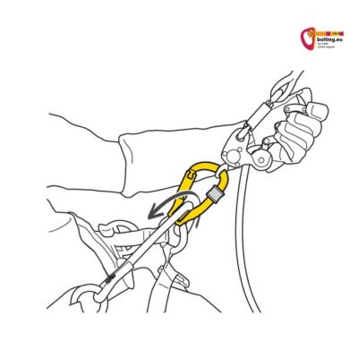 Petzl Rollclip Z Karabiner mit Seilrolle | bolting.eu